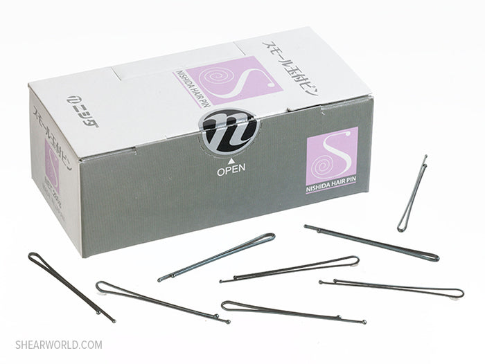 Nishida Bobby-Pins "S" (w/ cushion - purple box) - 1 5/8" – Shear World
