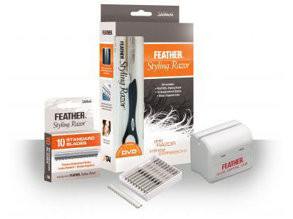 Feather Styling Straight Razor with Guarded Blades – Shear World
